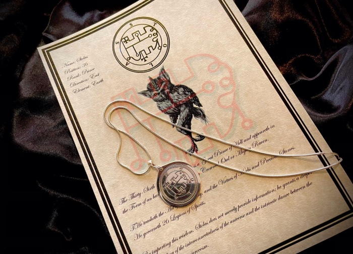 STERLING SILVER SIGIL OF STOLAS - Dæmonic Dreams Occult Books and Tools